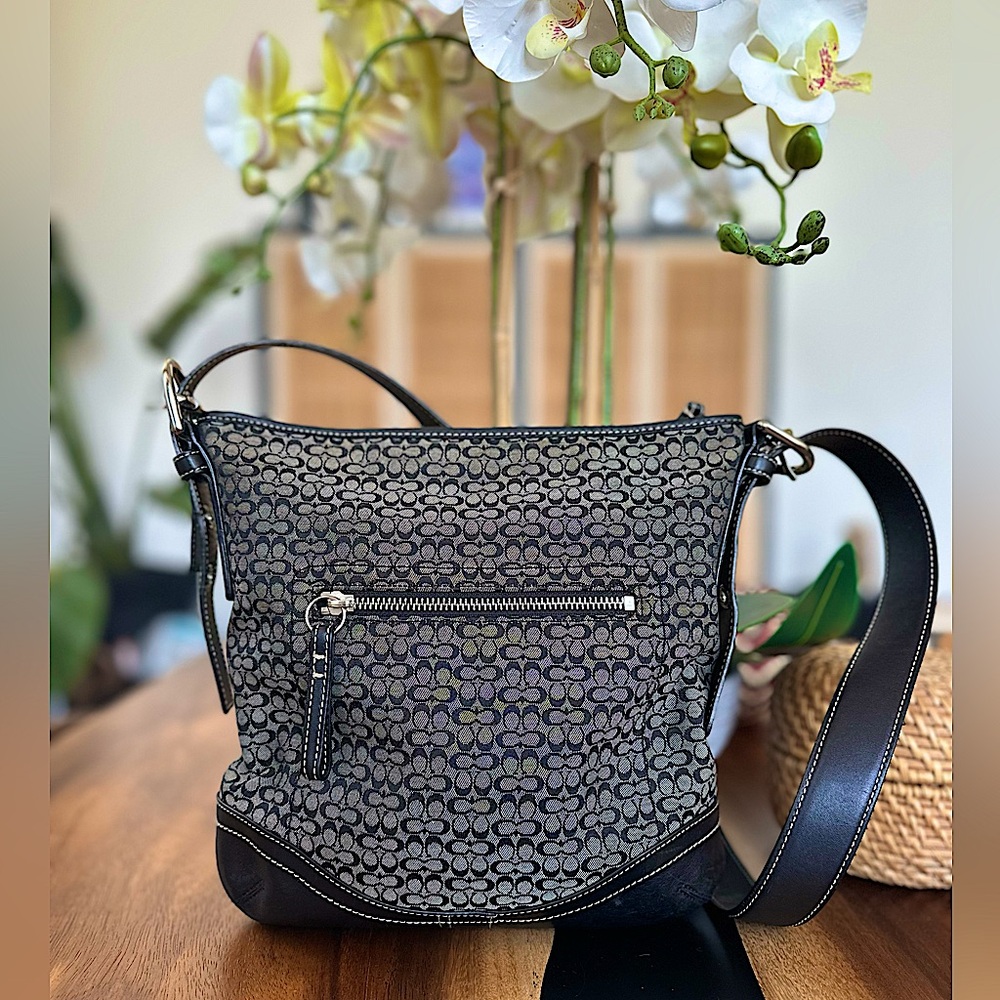 Coach Monogram Crossbody In Black Classic Monogram Fa… - Gem